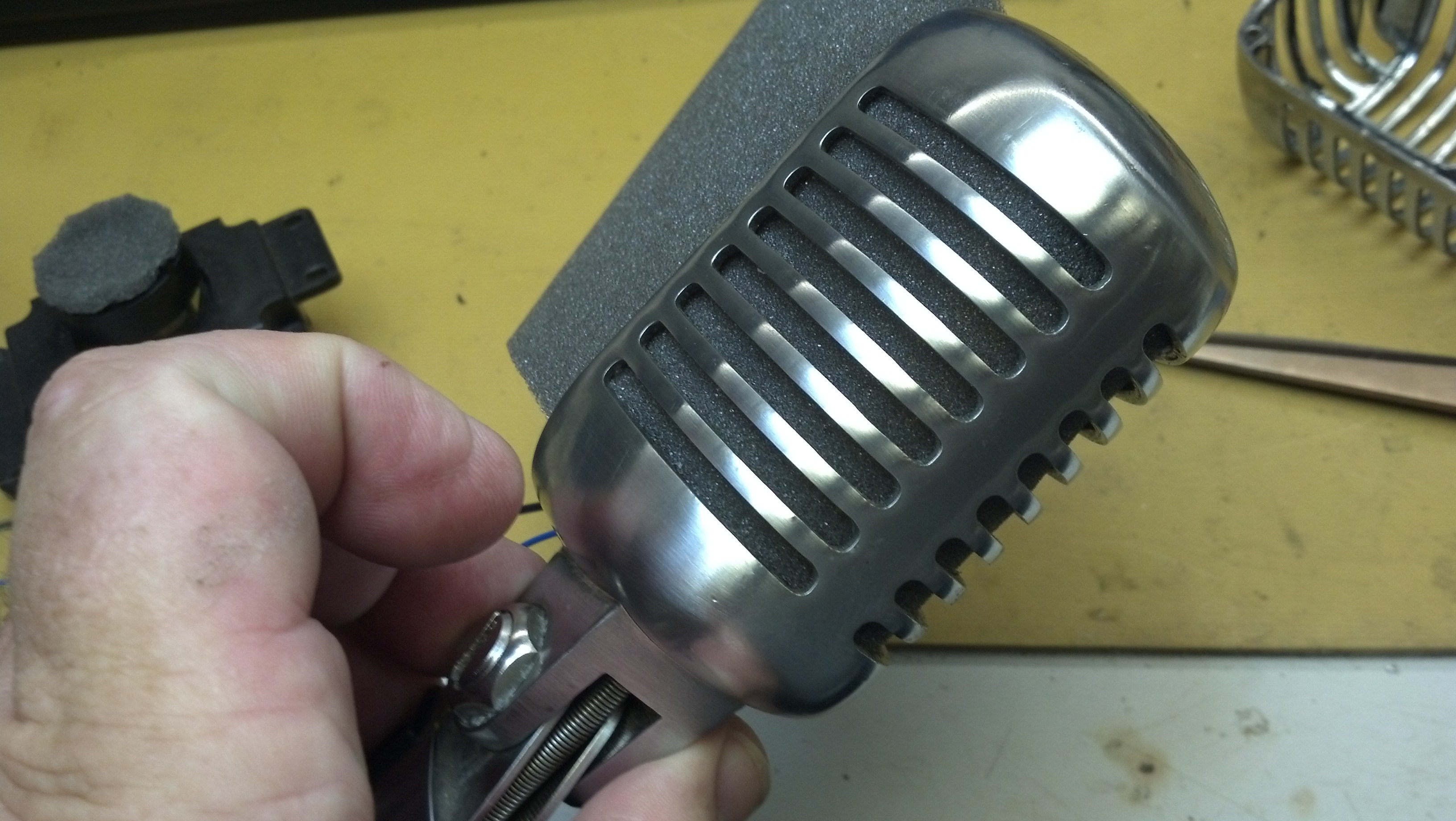 Shure 555H Microphone Rebuild - Unbroken String